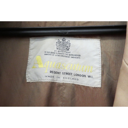 An Aquascutum of Regent Street London, Aqualene beige coat (R) £30