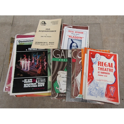 A collection of sheet music and theatre programmes including 'The Love ...