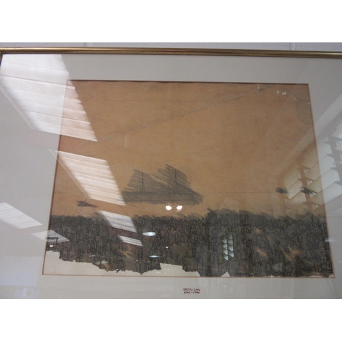 CECIL HOWARD LAY (1885-1956): A tracing on paper depicting beach scene ...