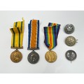 A WWI pair of medals named to 6366 A. SJT. H.S. BATES R.E., together ...