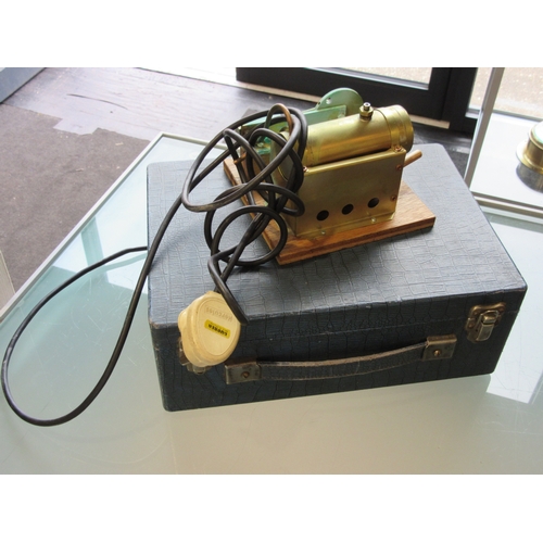 A vintage Pye portable radio and a scratch built live steam model ...