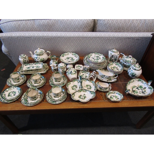 A Masons 'Chartreuse' part dinner and tea service