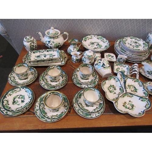 A Masons 'Chartreuse' part dinner and tea service