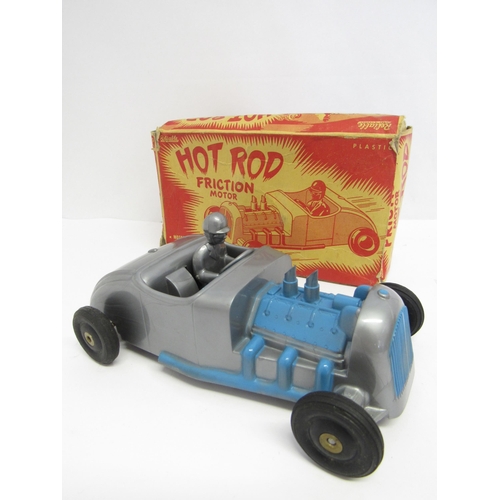 A Reliable Toys (Canada) plastic Friction Motor Hot Rod racing car, 19 ...