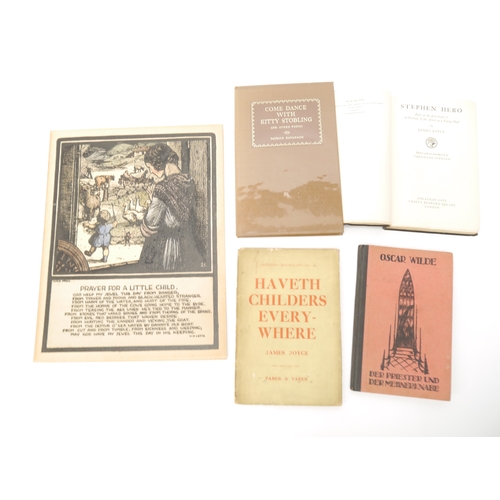 James Joyce, 2 titles: 'Haveth Childers Everywhere', London, Faber ...