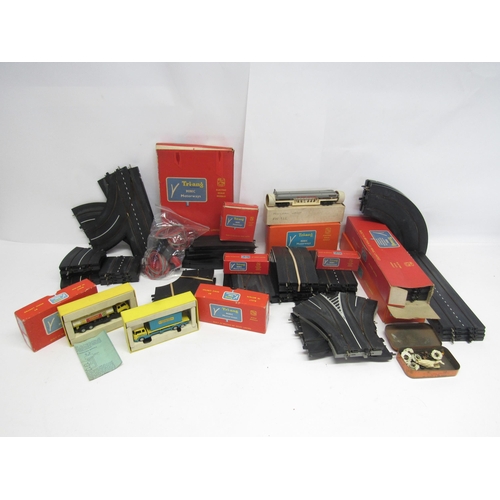 A collection of boxed Minic Motorways slot racing vehicles, track and ...
