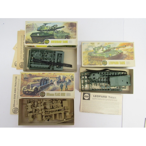 A collection of boxed/carded Airfix 00/H0 scale military vehicle ...