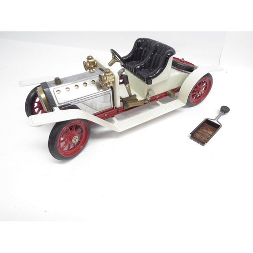 An unboxed Mamod SA1 live steam open top roadster car