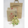 A Steiff Fruities jointed green mohair 'Apple' teddy bear, button and ...