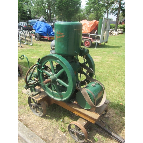 An R.A Lister Junior Type B 3.5hp stationary engine on dolly base, No ...