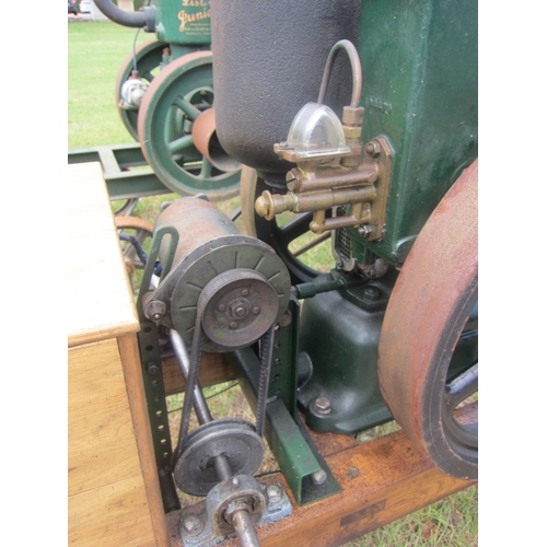 A Petter "M" type "apple top" oil engine tank cooled 3hp on dolly base ...