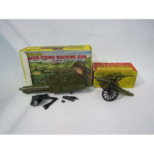 Two boxed Benbros Qualitoy diecast military toys to include Automatic ...