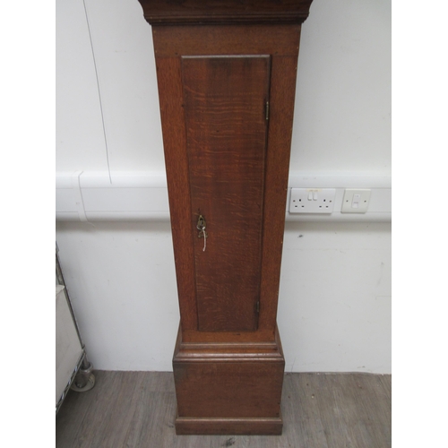 A George III oak cased longcase clock by Robert Davy of Hoveton, ornate ...