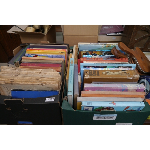 Two boxes of books