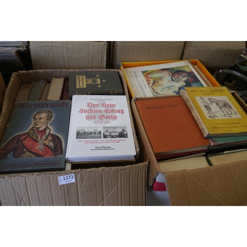 Three boxes of mixed books, including art, illustrated etc