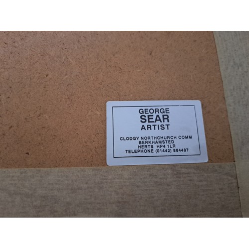 GEORGE SEAR (b.1937) A framed and glazed watercolour, All Saints Church ...