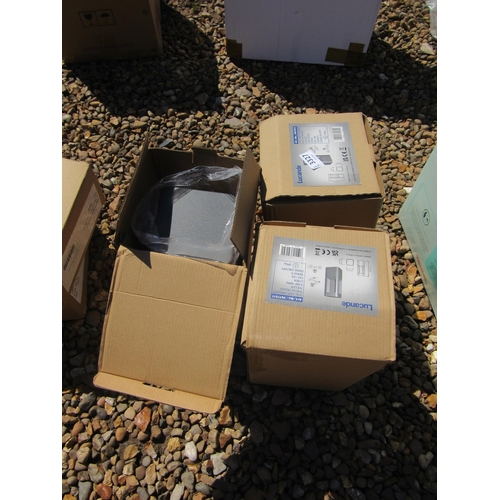 Three boxed LED lights