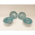 BARBARA CASS (1921-1992) Pair of 1950's bowls with saucers with ...