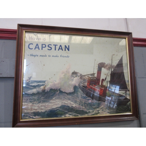 A Capstan advertising sign, framed and glazed, 46cm x 61cm image size