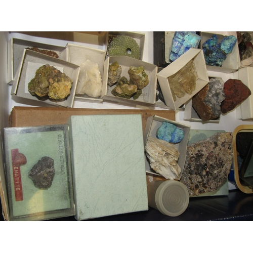 A quantity of stones, crystals and fossils etc.