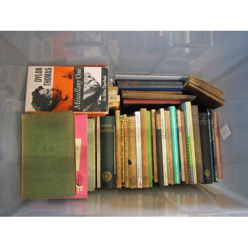 Two boxes of assorted poetry, incl. Seamus Heaney, Dylan Thomas, T.S ...