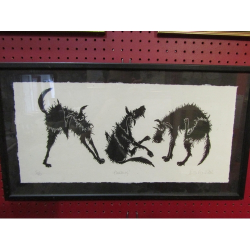 Alison Reed 'Fleabags' limited edition print no. 5/100, pencil signed ...