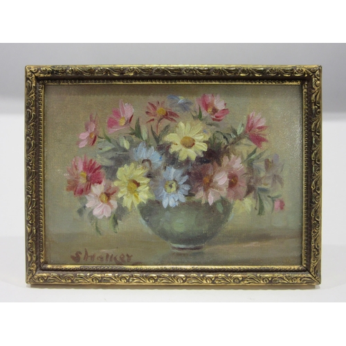 STEPHEN WALKER (1900-2004): Miniature still life bowl of flowers ...