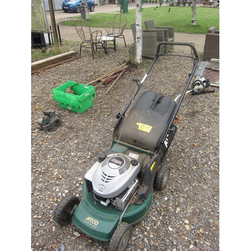 An Atco Quatro 21SA mower with collector