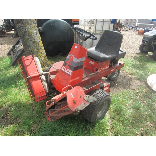 An Allen "Turf Trooper2" Hydrostatic drive ride-on mower - key in office