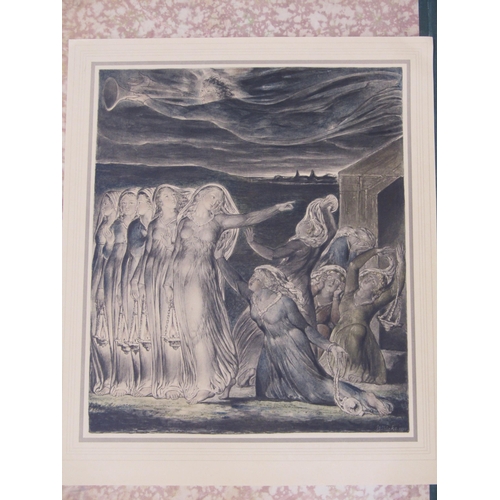 A folio containing four unframed William Blake prints