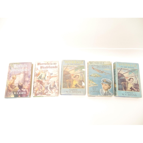 W.E. Johns, five Flight Officer Joan Worralson "Worrals" series titles ...