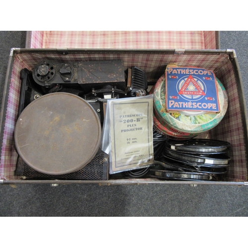 A vintage Pathescope projector together with various mid 20th Century ...