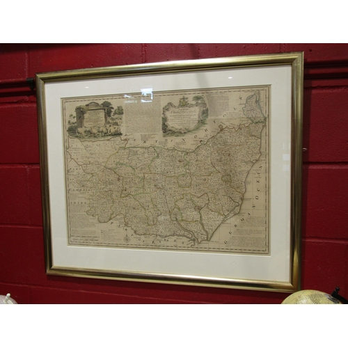 Emmanuel Bowen - "An Accurate Map of the County of Suffolk Divided into ...