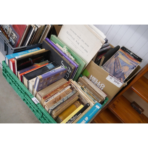 Two boxes of books