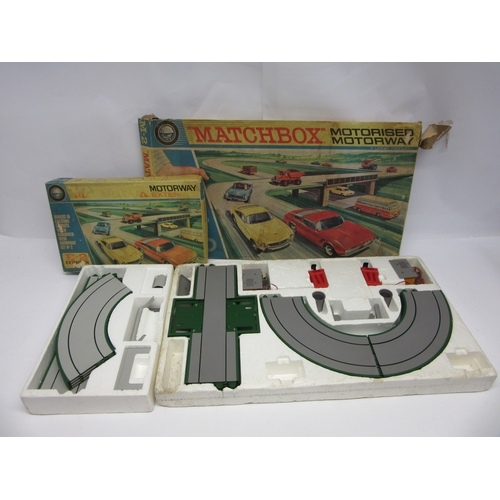A Matchbox M-2 Motorised Motorway set (lacking cars) and an E-2 ...