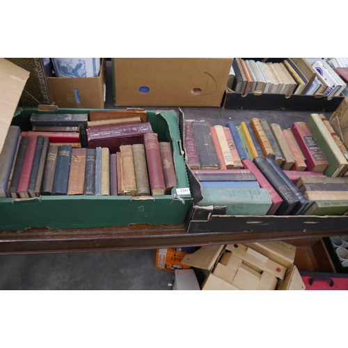 Two boxes of books