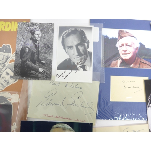 Dads Army - A collection of autographs to include John Le Mesurier ...