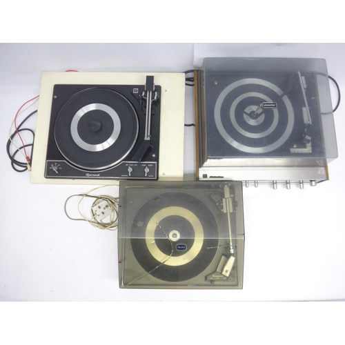 Hi-Fi - Three vintage turntables to include Garrard AP75, Garrard SP25 ...