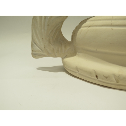 CONSTANCE SPRY (1886-1960) a twin fern handled pedestal vase, unglazed ...