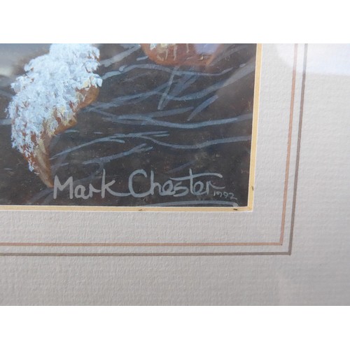 MARK CHESTER (b.1960) A framed and glazed acrylic on paper, 'Winter ...