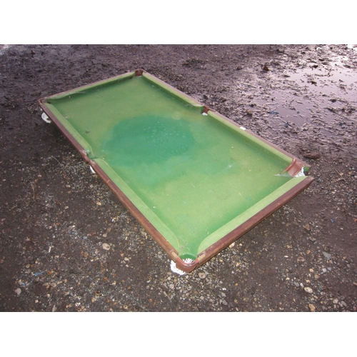 A slate snooker table, a/f
