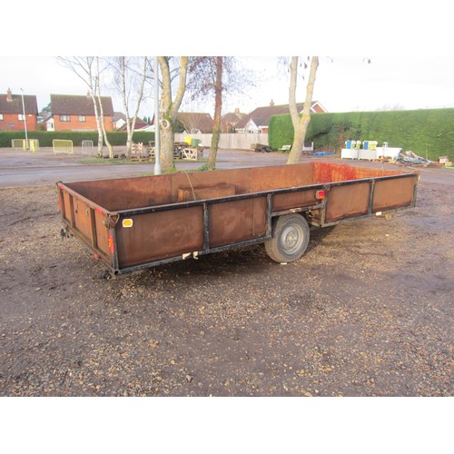 A 15ft single axle trailer