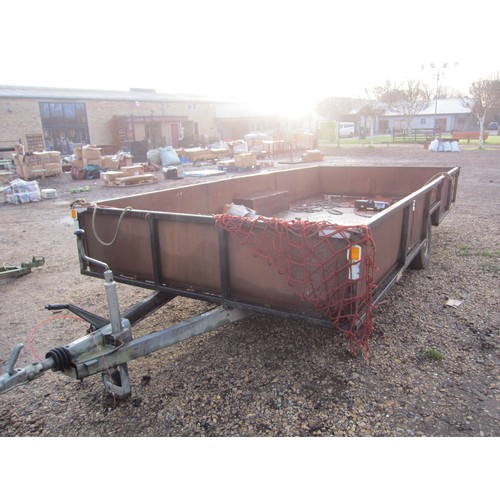 A 15ft single axle trailer