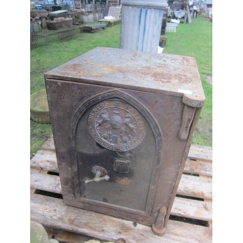 A Milners safe with key