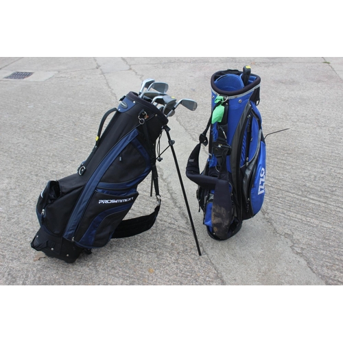 A set of Prosimmon T1 Matrix X55 golf clubs (no woods) and two golf ...