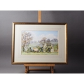 Michael Vicary: watercolours, "Ruined Chapel, Bix Bottom, Nr Henley", 9 ...