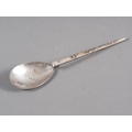 A silver replica of a Roman spoon, 1oz troy approx