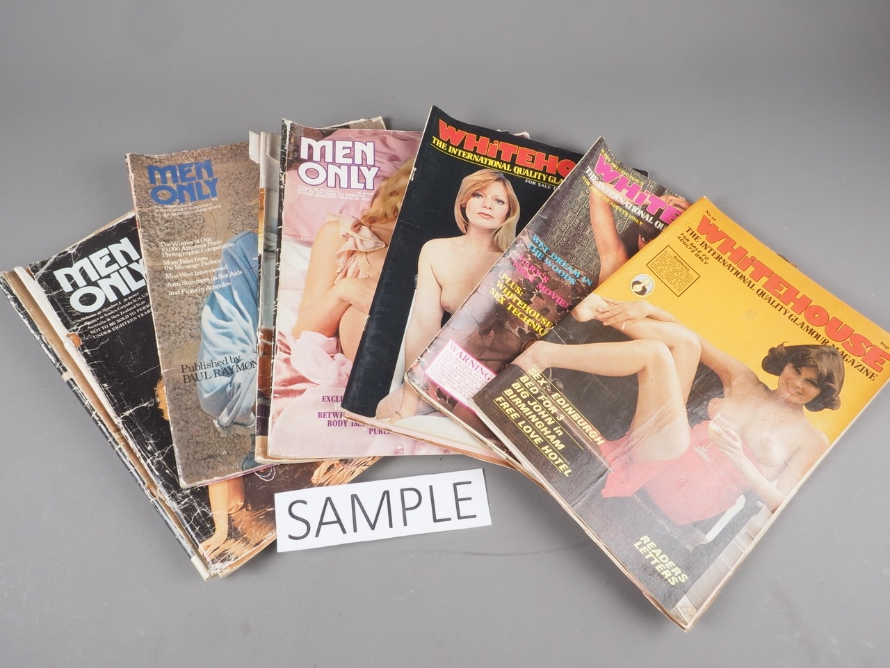 A Collection Of Approx Fifty Vintage Adult Magazines Various