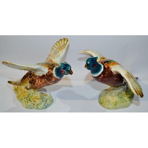Pair of Beswick Pheasants - No 849 & 850 (850 with Repair)
