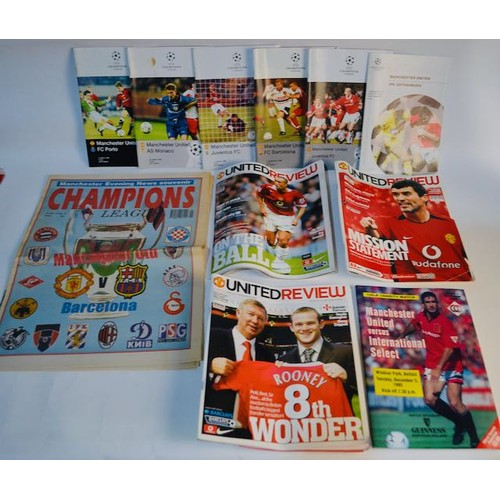 Collection Of 11 x Man United Programmes